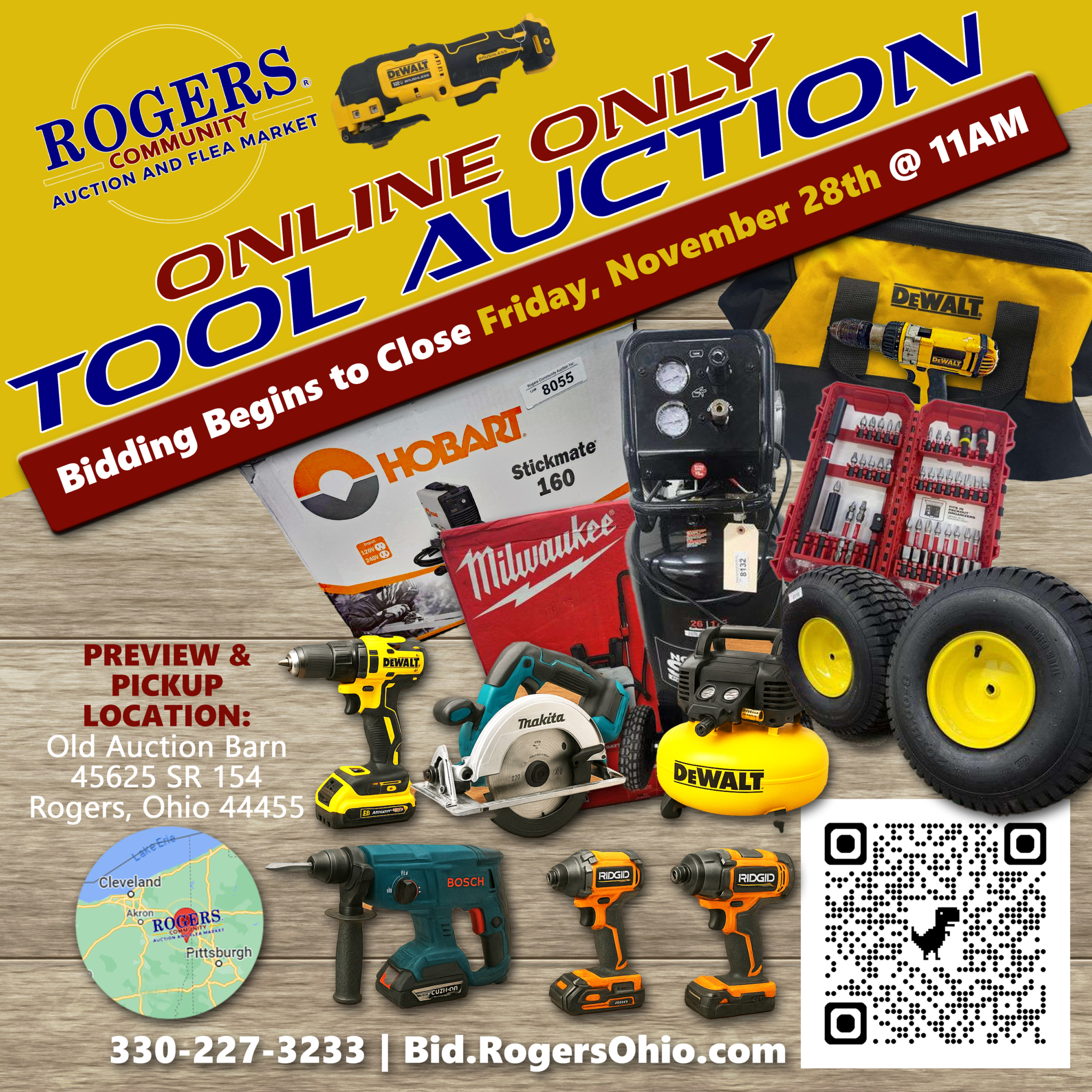 Online Tool Auction - Rogers Flea Market & Auctions